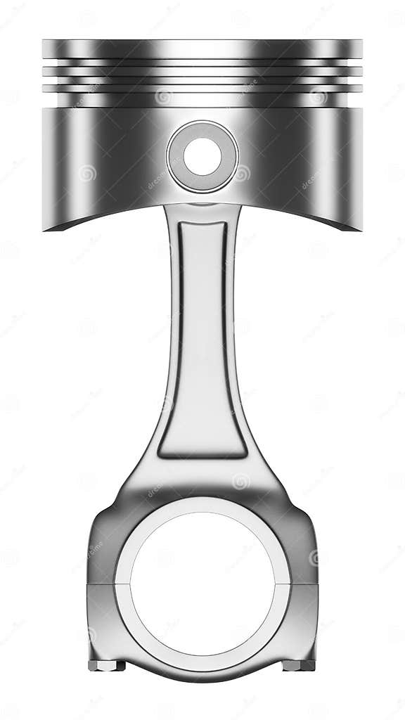 Engine Piston Side View Isolated Stock Illustration - Illustration of ...