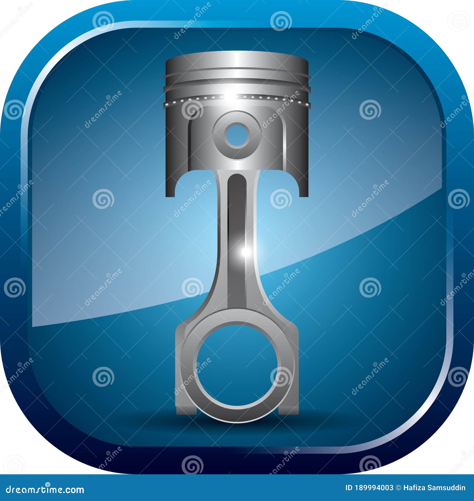 Engine Piston. Vector Illustration Decorative Design Stock Vector ...