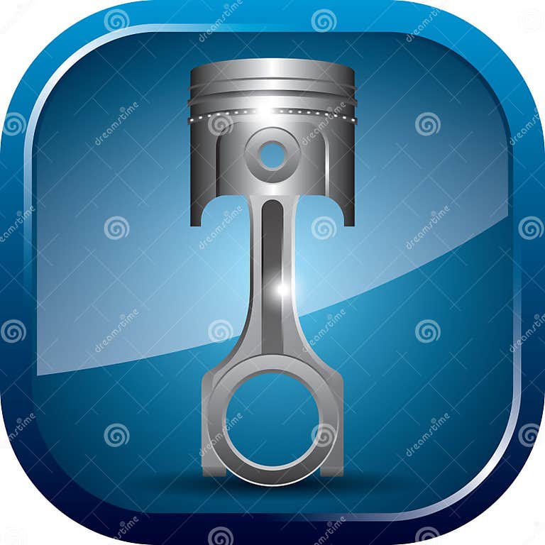 Engine Piston. Vector Illustration Decorative Design Stock Vector ...