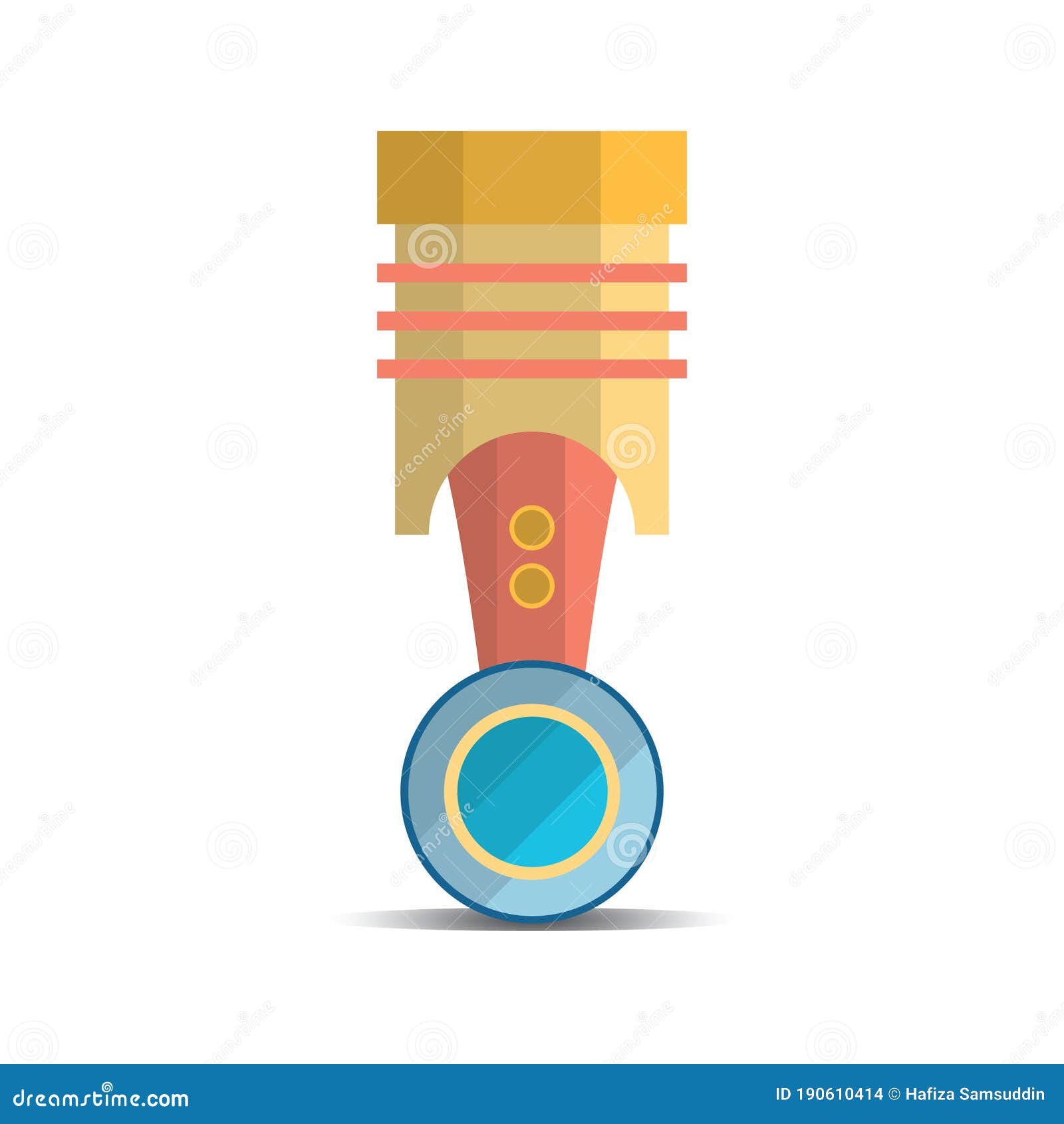 Engine Piston. Vector Illustration Decorative Design Stock Vector ...