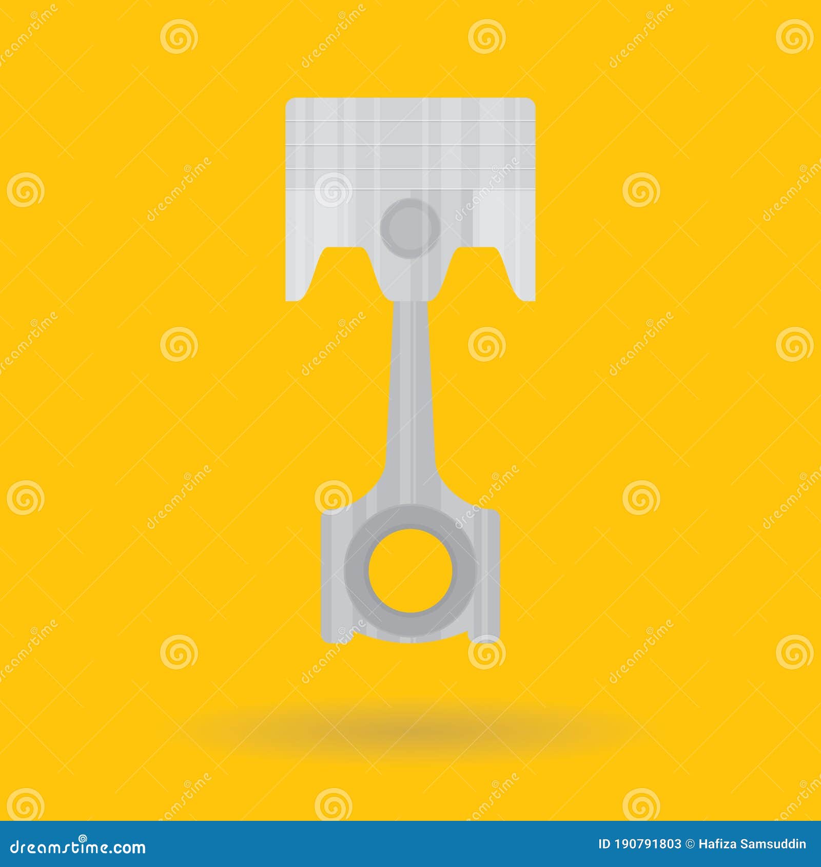 Engine Piston. Vector Illustration Decorative Design Stock Vector ...