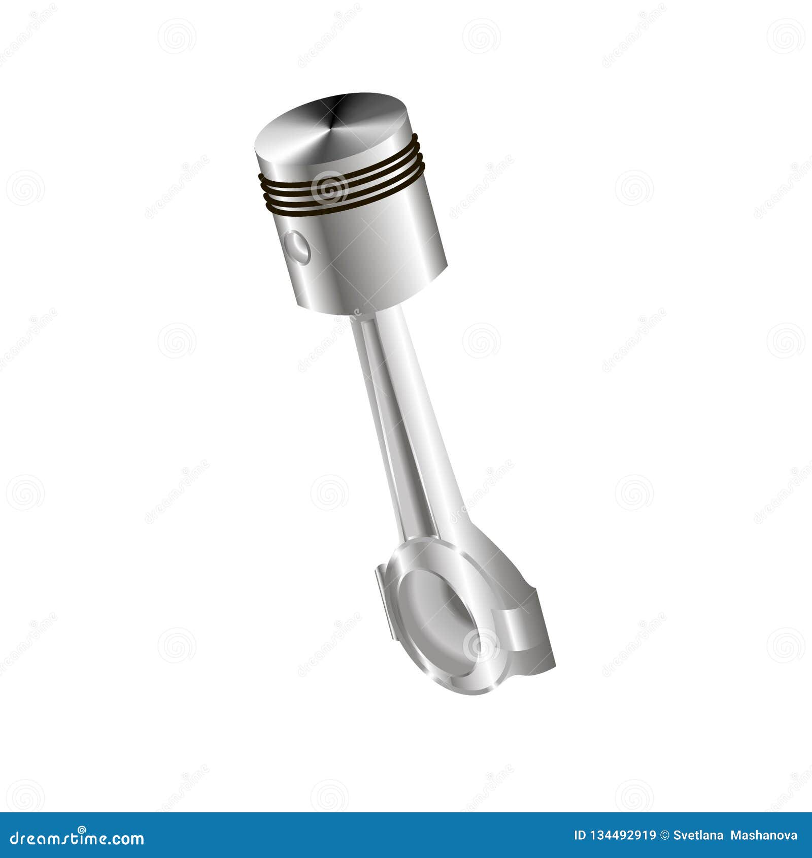 Engine piston vector stock illustration. Illustration of mechanic ...