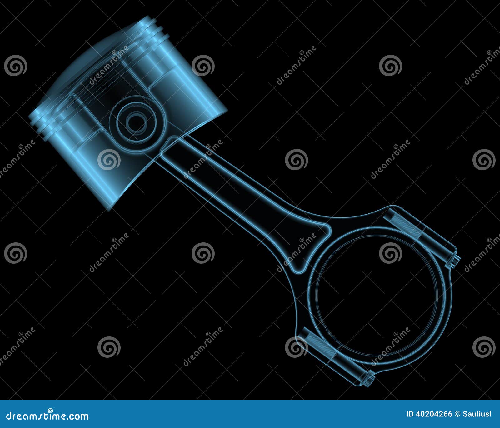 Engine Piston Black Line Drawing Vector Illustration | CartoonDealer ...