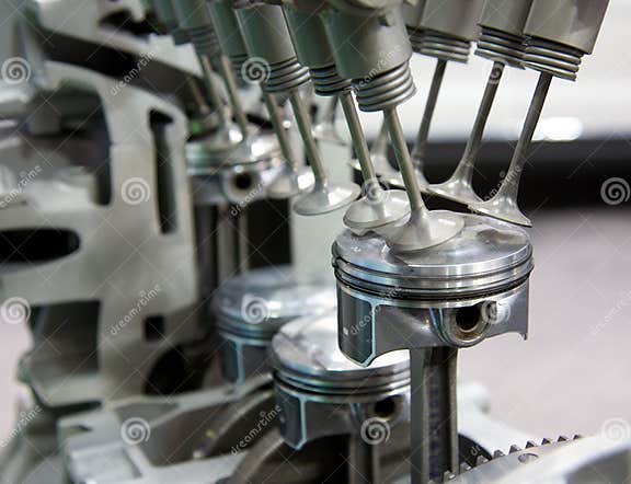 Engine pistons stock image. Image of mechanical, power - 24447833