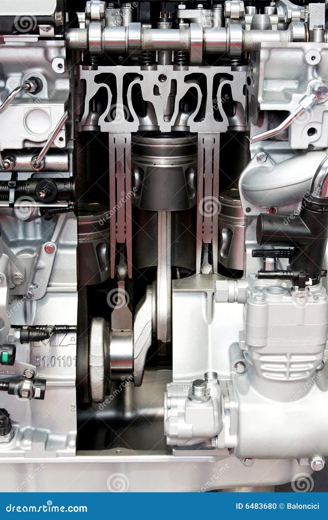 Engine pistons stock photo. Image of pistons, open, machine - 6483680