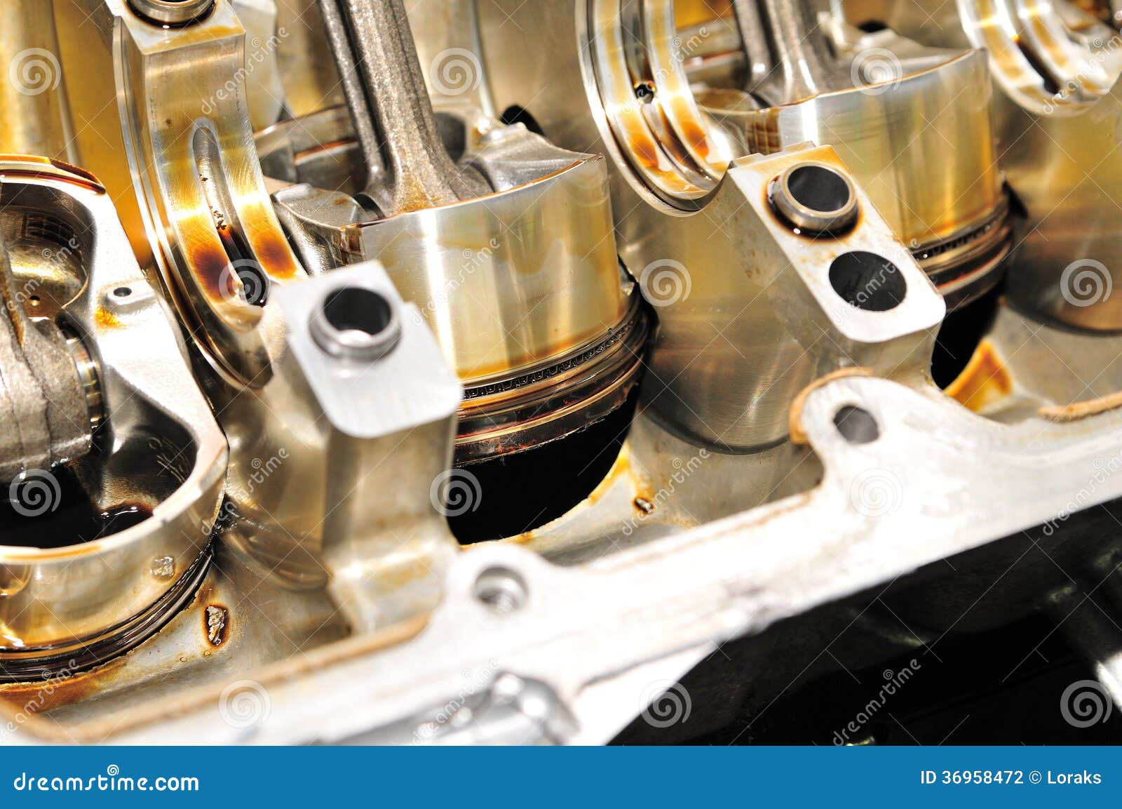 Engine pistons. stock photo. Image of motion, piston - 36958472