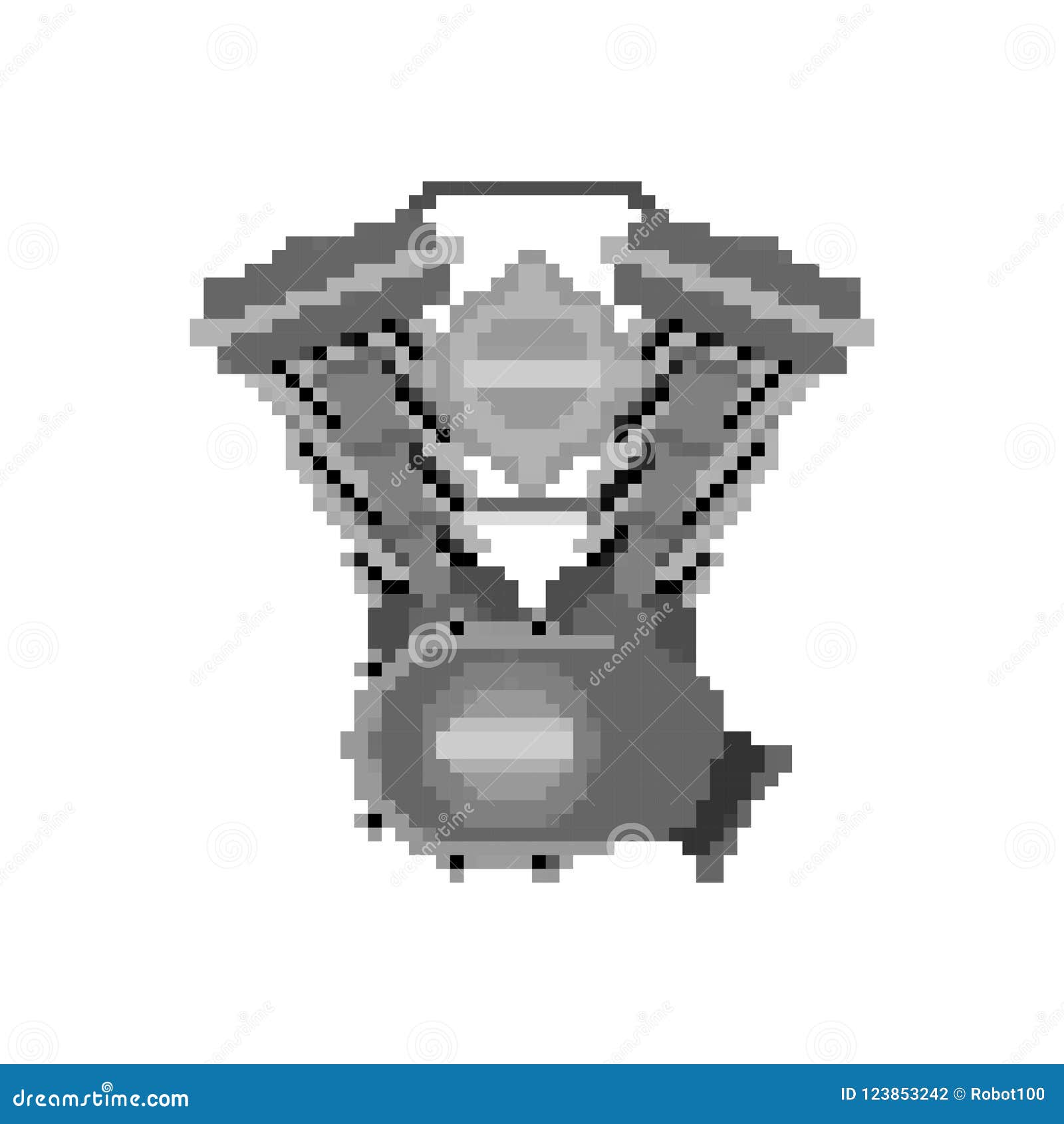 Engine Pixel Art. Motor 8 Bits. Vector Illustration. Stock Vector ...