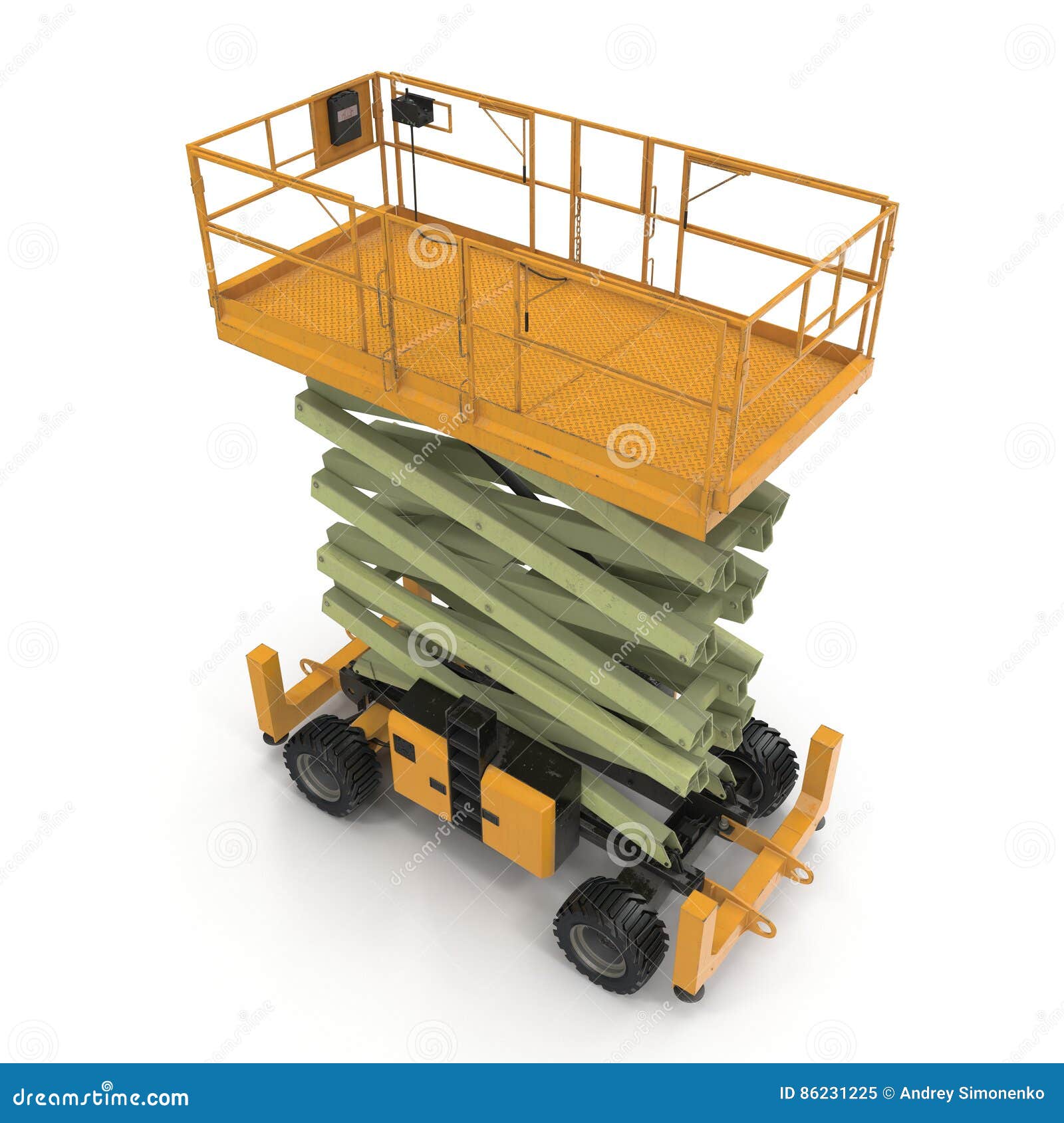 Engine Powered Scissor Lift Stock Illustrations – 163 Engine Powered ...
