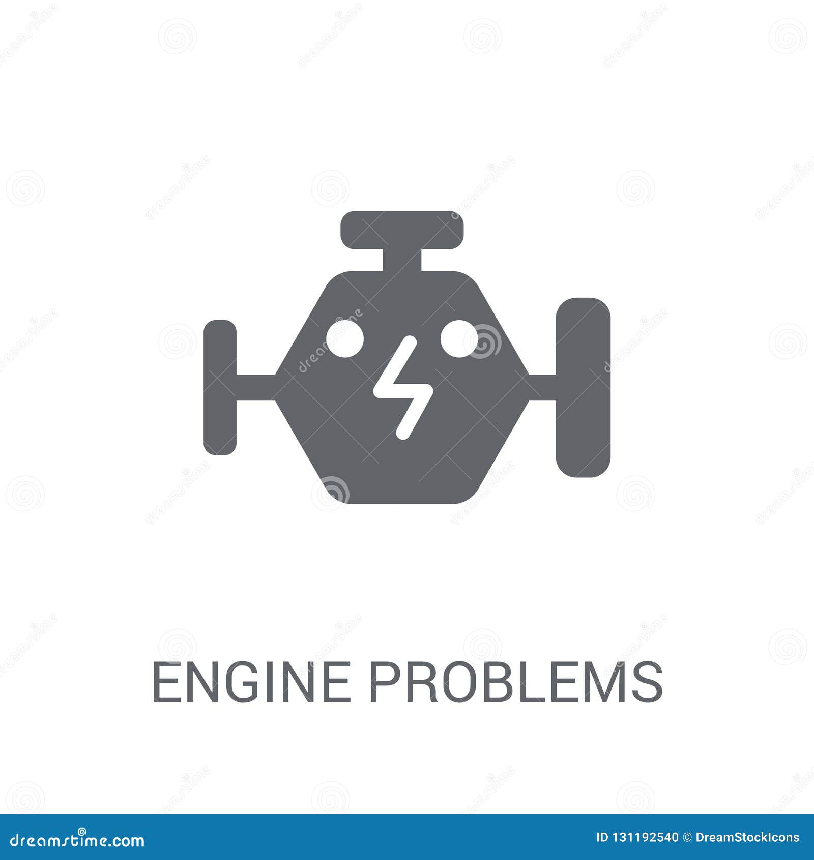 Engine Problems Icon. Trendy Engine Problems Logo Concept on White ...