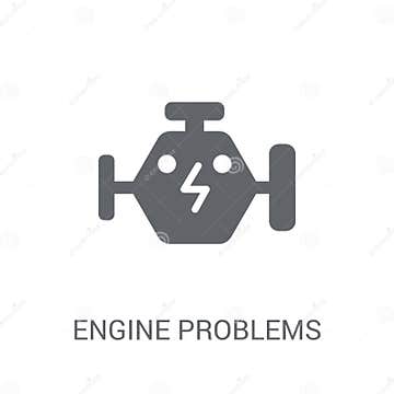 Engine Problems Icon. Trendy Engine Problems Logo Concept on White ...