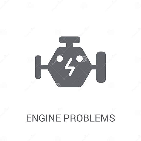 Engine Problems Icon. Trendy Engine Problems Logo Concept on White ...