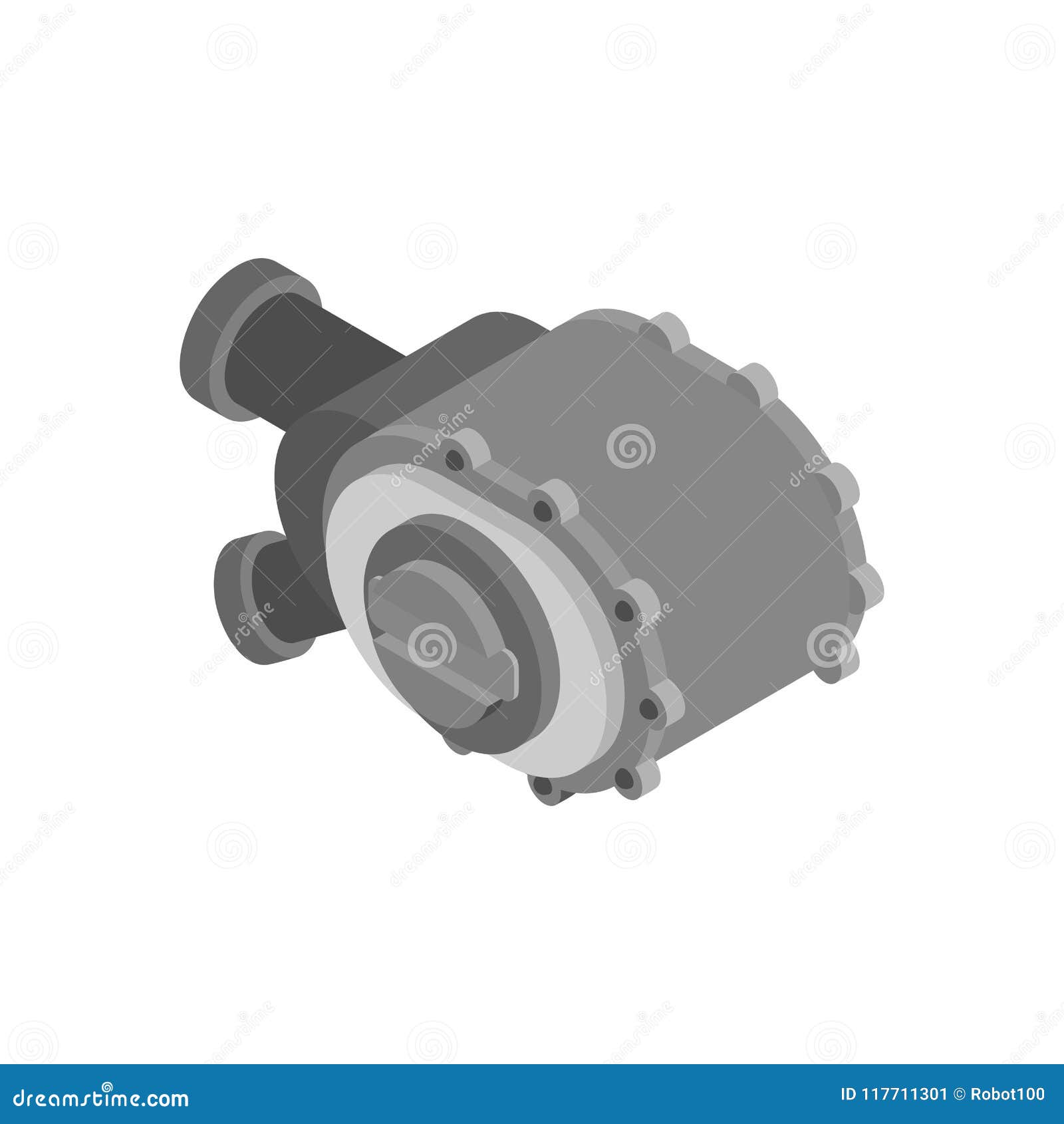 Engine Racing Isometric. Motor Motorcycle Isolated Stock Vector ...