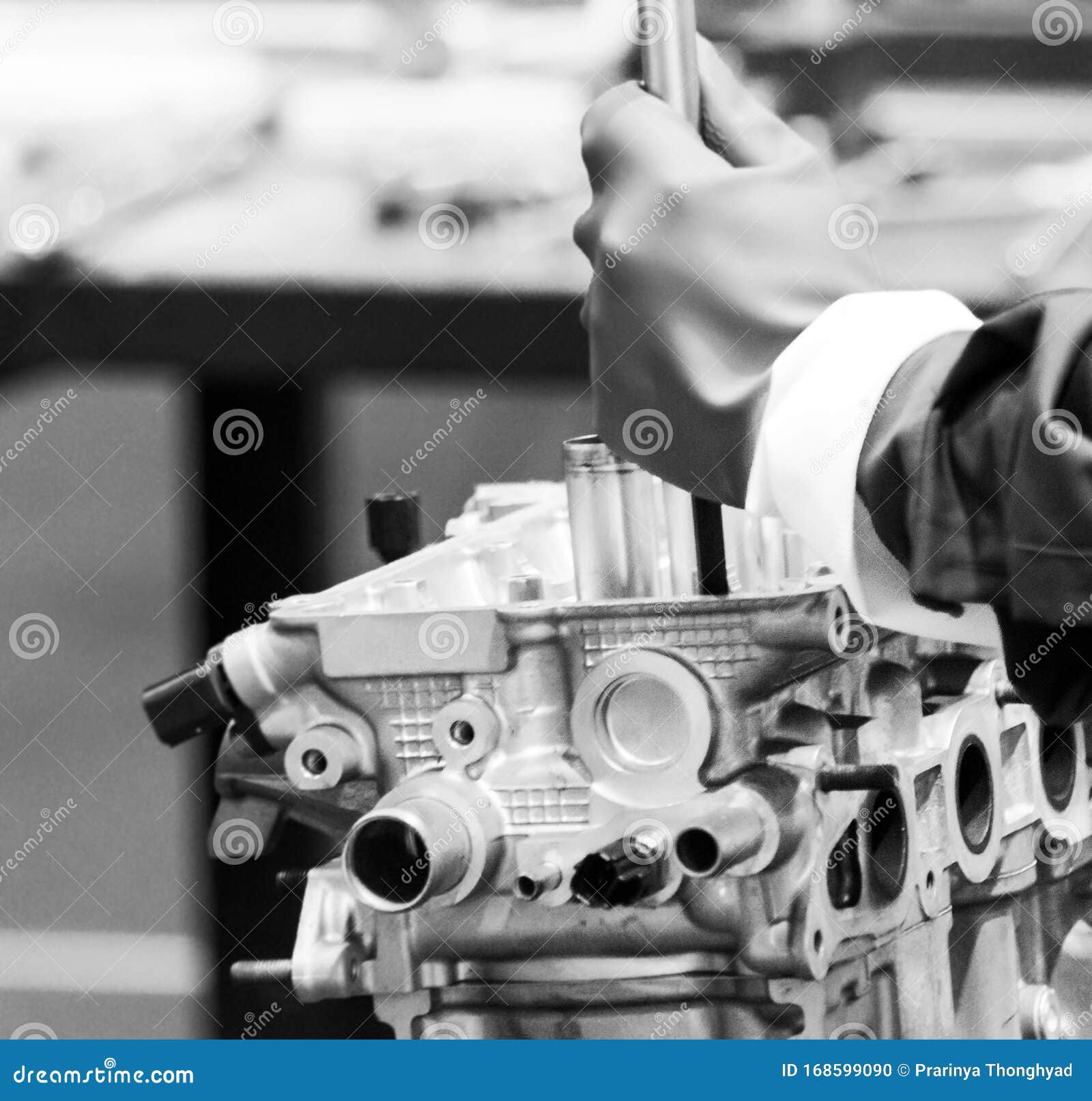 Engine Repair, Car Mechanic Repairing a Car Engine Stock Photo - Image ...