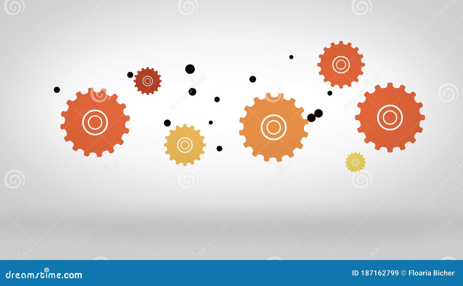 Gears Turning Cartoon Vector | CartoonDealer.com #13163611