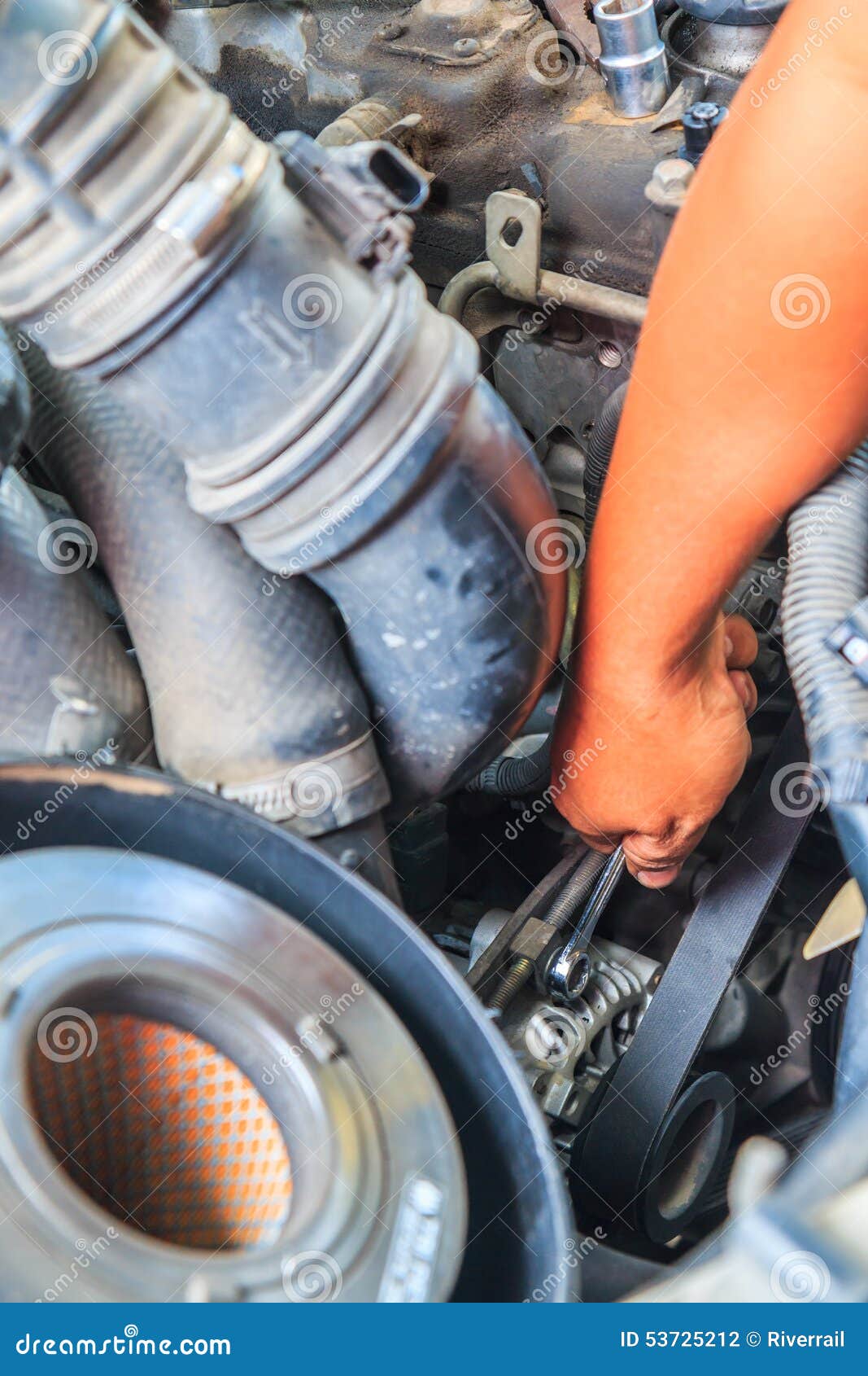 Engine repairing stock photo. Image of automobile, concepts - 53725212