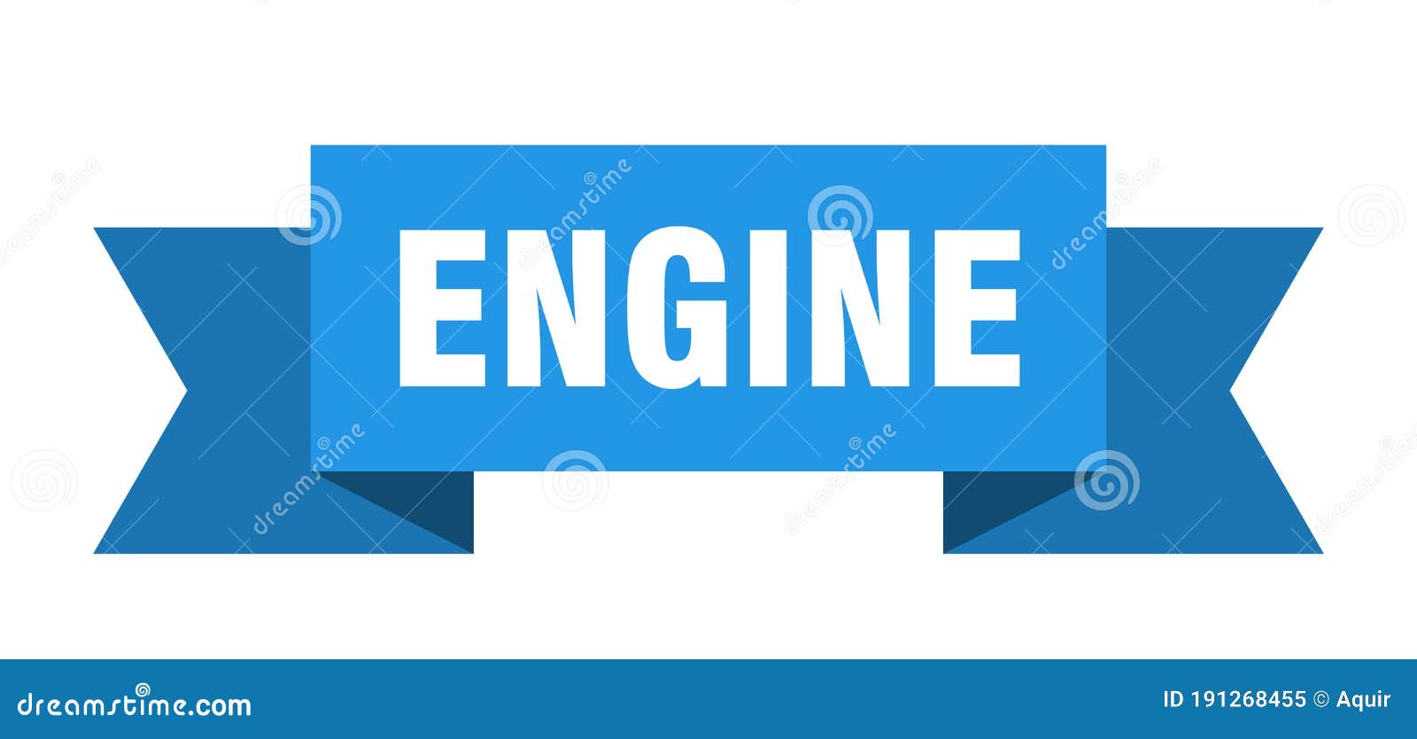 Engine ribbon. stock vector. Illustration of ribbon - 191268455