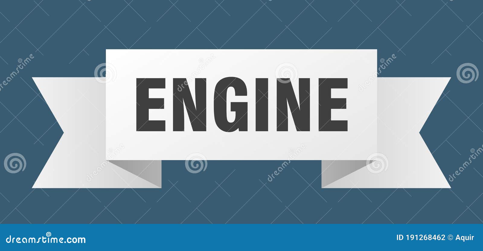 Engine ribbon. stock vector. Illustration of flyer, background - 191268462