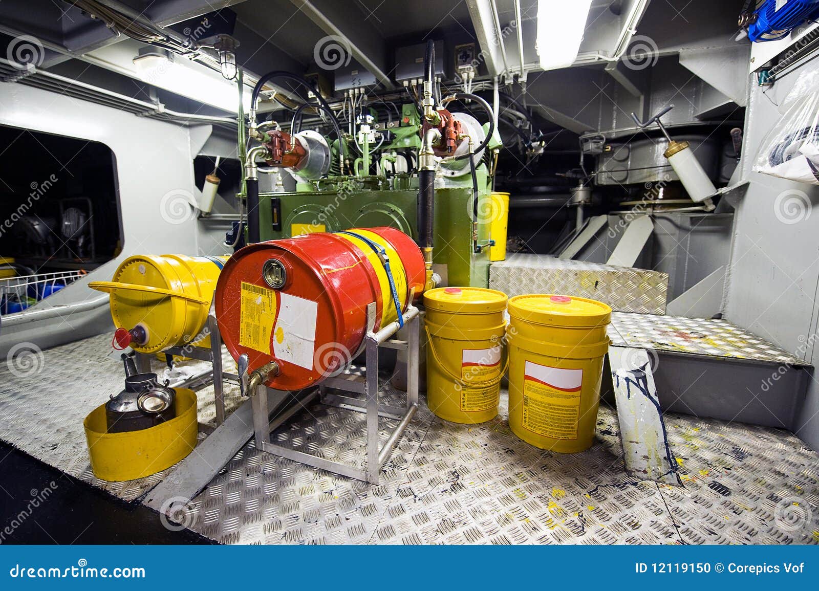 Engine room stock photo. Image of propulsion, float, cylinder - 12119150