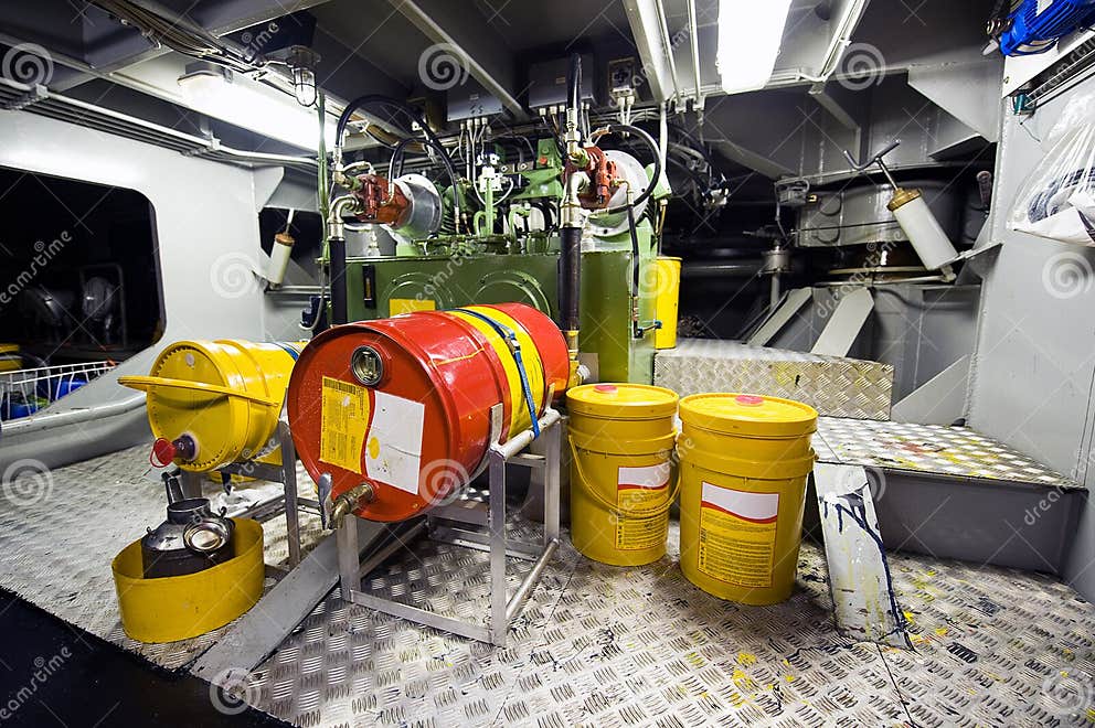 Engine room stock photo. Image of propulsion, float, cylinder - 12119150