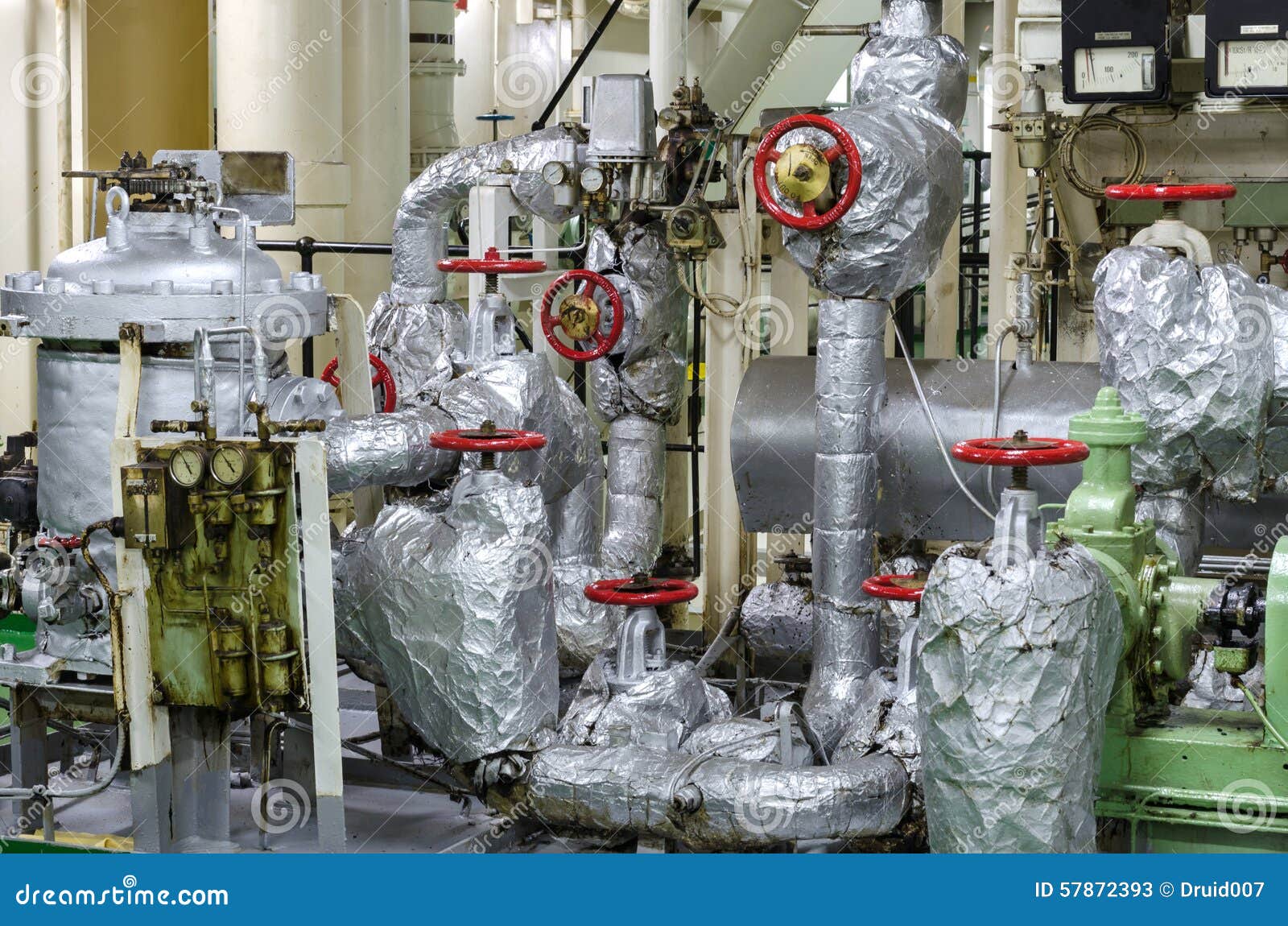 Engine room stock image. Image of device, engine, instrument - 57872393