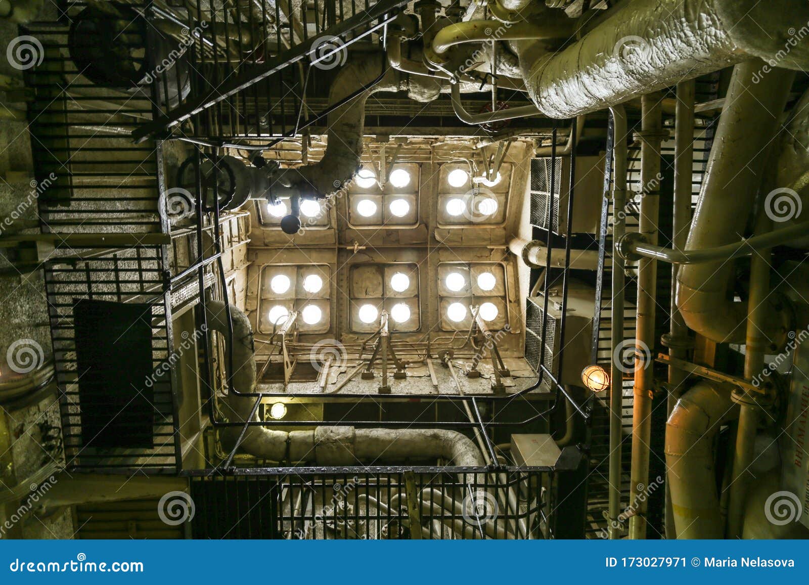 Engine Room of an Old Steamer Stock Image - Image of hose, grey: 173027971