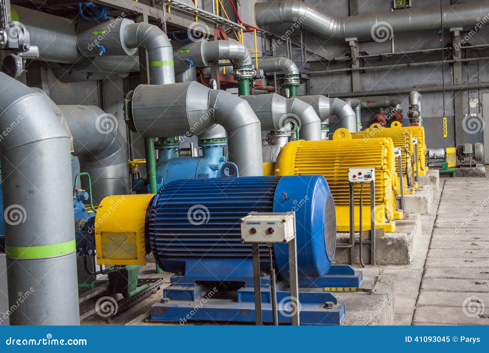 Engine room stock image. Image of distribution, interior - 41093045