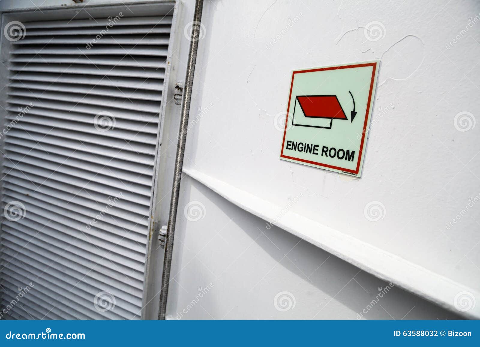 Engine Room sign stock photo. Image of factory, cabin - 63588032