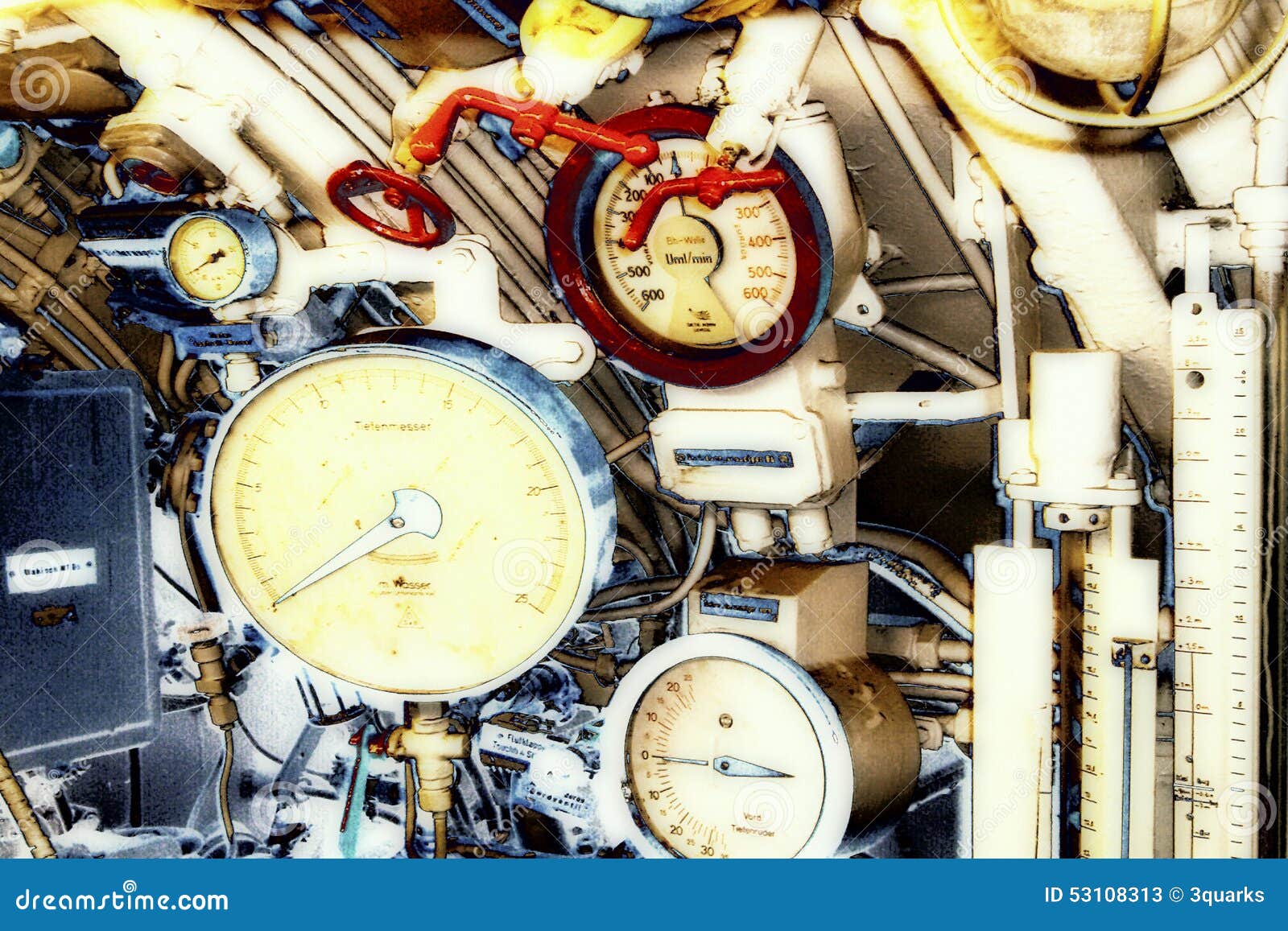 Engine Room stock image. Image of nautical, artistic - 53108313