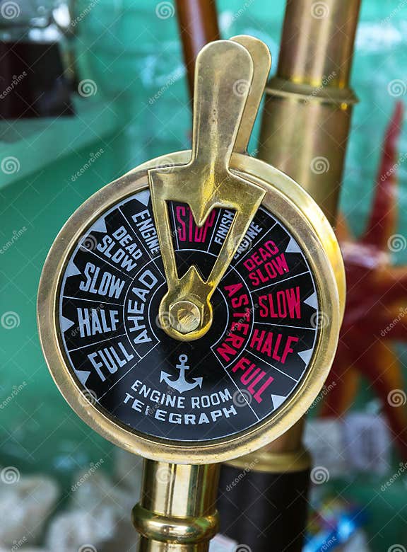 Engine room telegraph stock photo. Image of sailing, equipment - 34801246