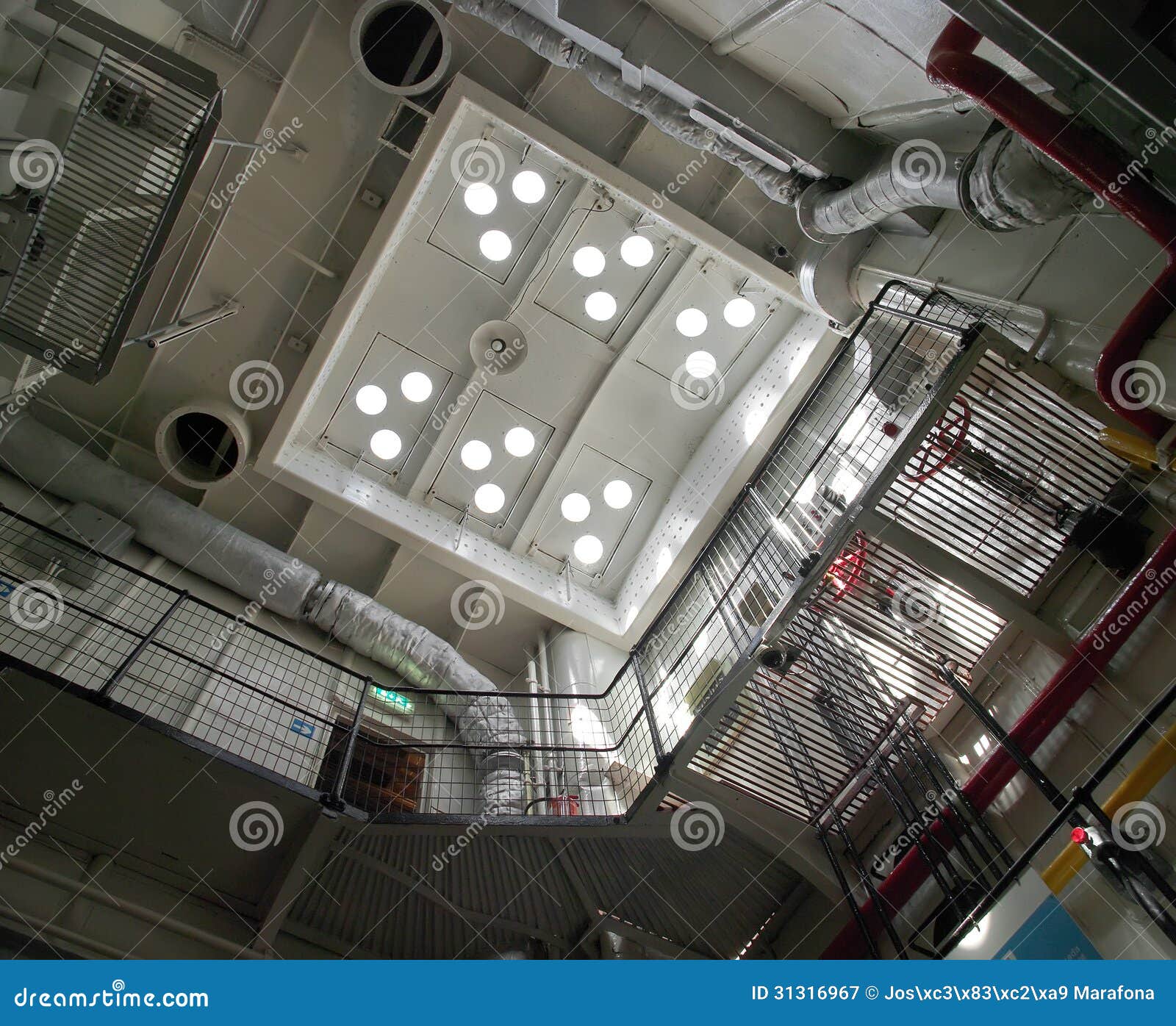 Engine Room stock image. Image of engineering, high, metal - 31316967