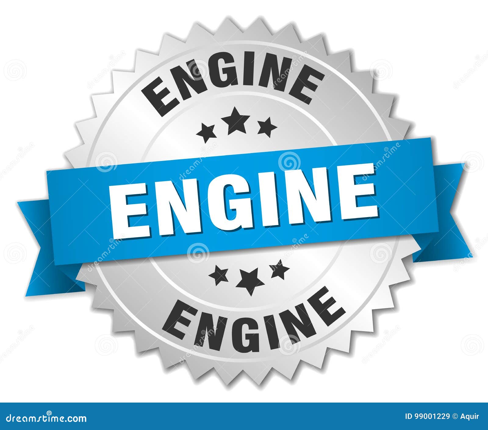 Engine badge stock vector. Illustration of badge, band - 99001229