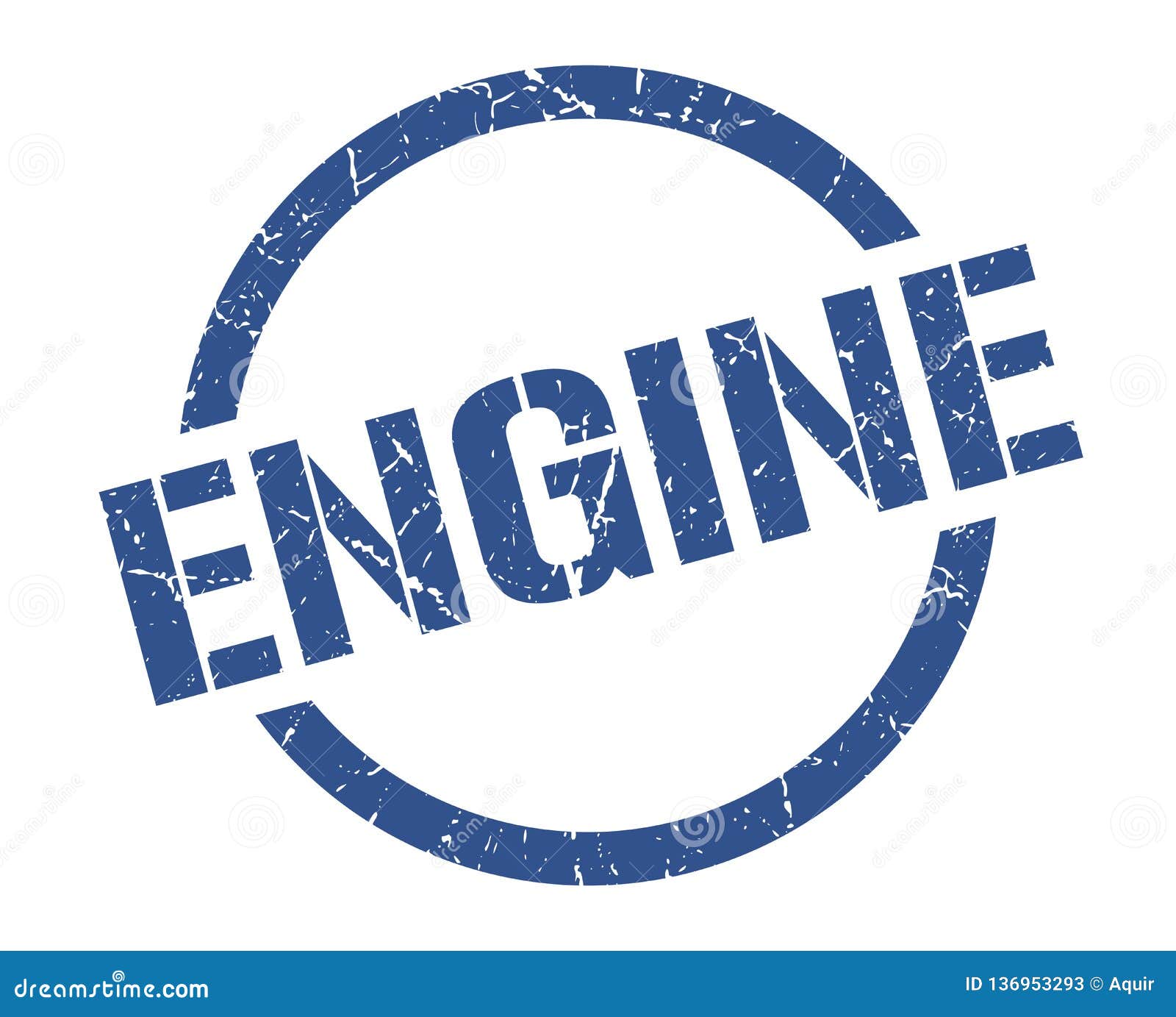 Engine stamp stock vector. Illustration of vector, stencil - 136953293