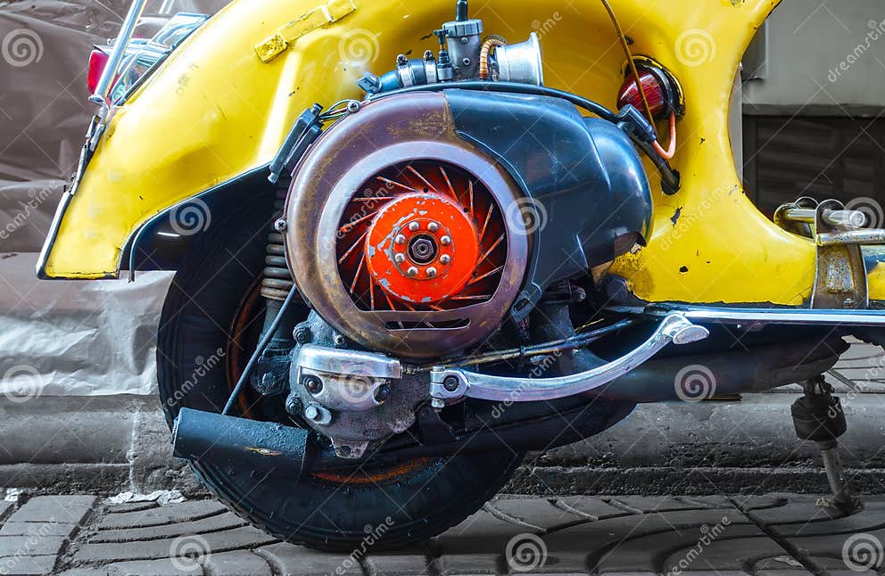 Engine scooter modify stock image. Image of outdoor - 279643495