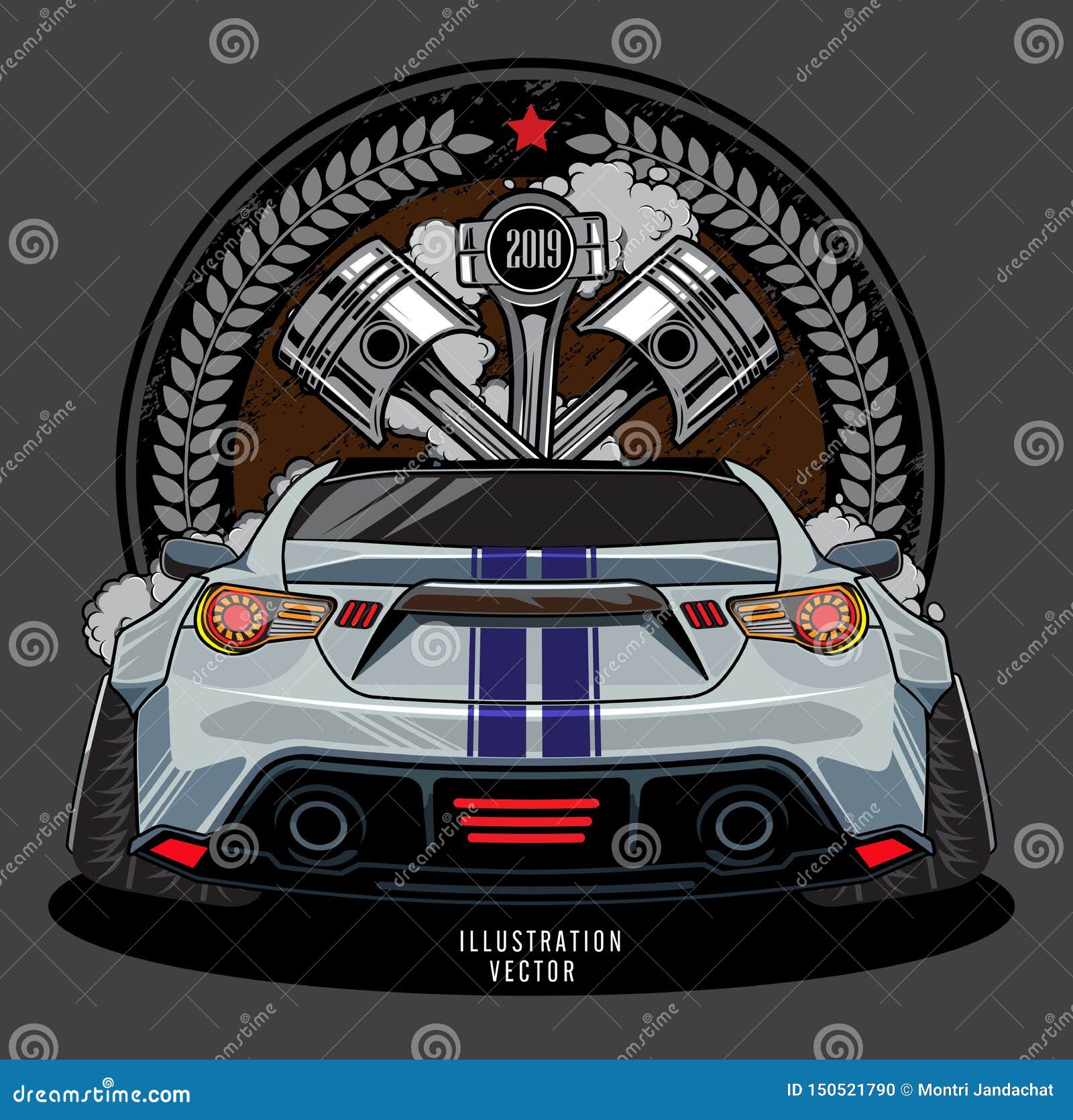 Engine Shoulder, Car Piston, Racing Car Graphic Logo Design ...