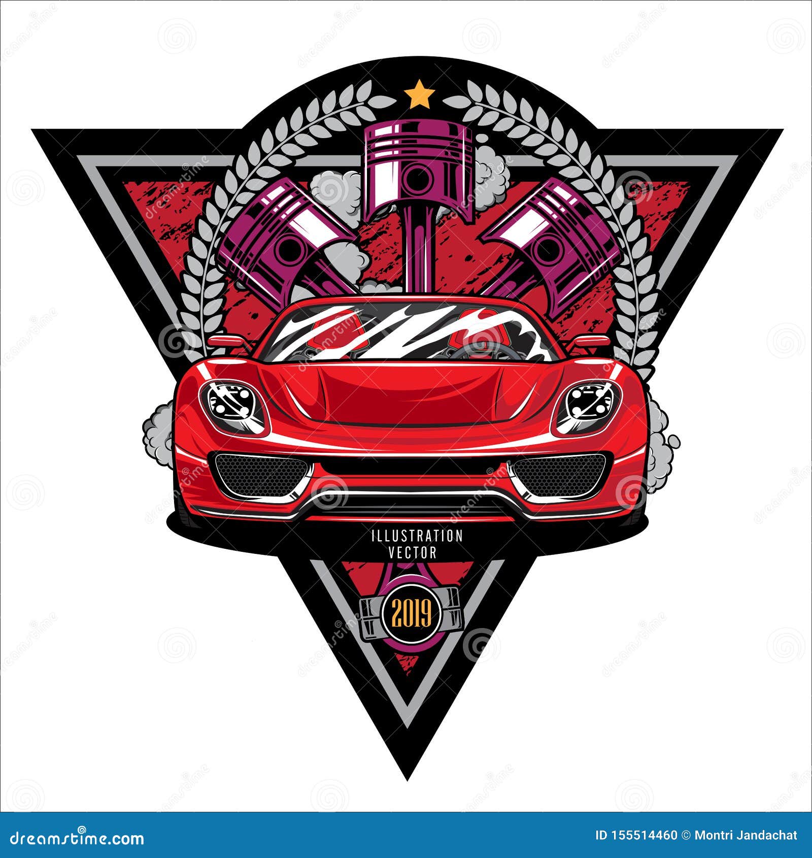 Engine Shoulder, Car Piston, Racing Car Graphic Logo Design ...