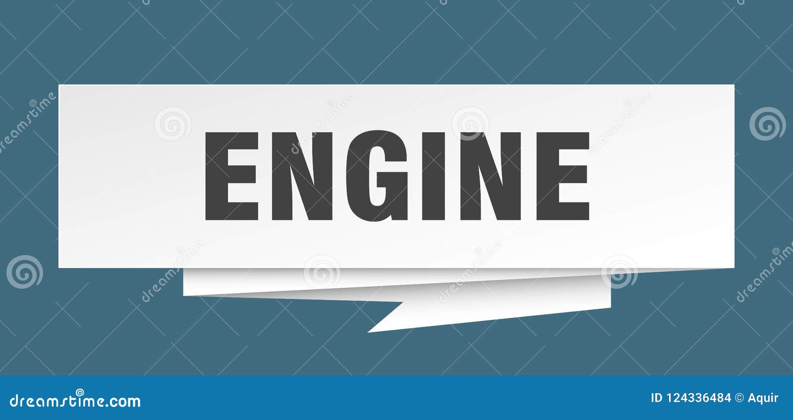 Engine stock vector. Illustration of marker, ribbon - 124336484