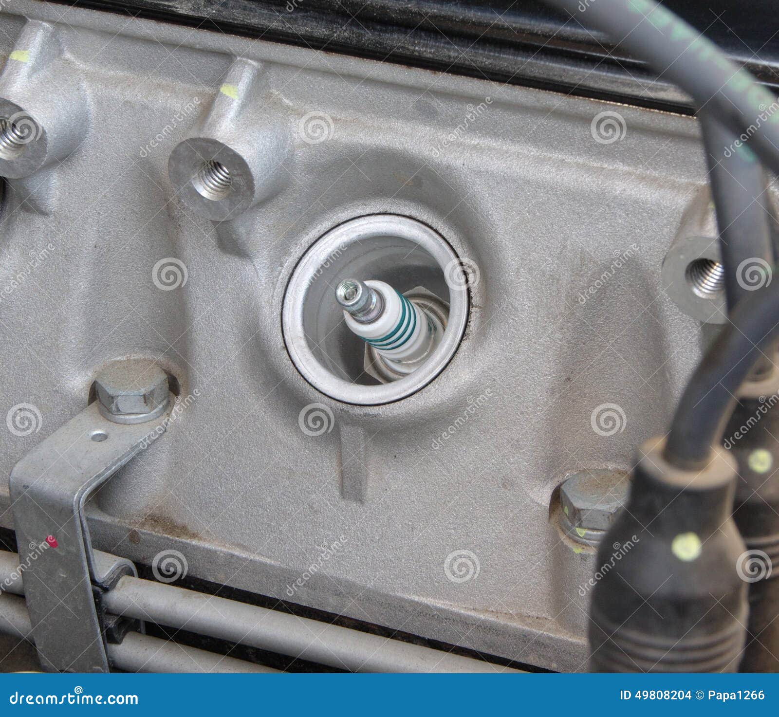 Engine - spark plugs stock photo. Image of engine, details - 49808204