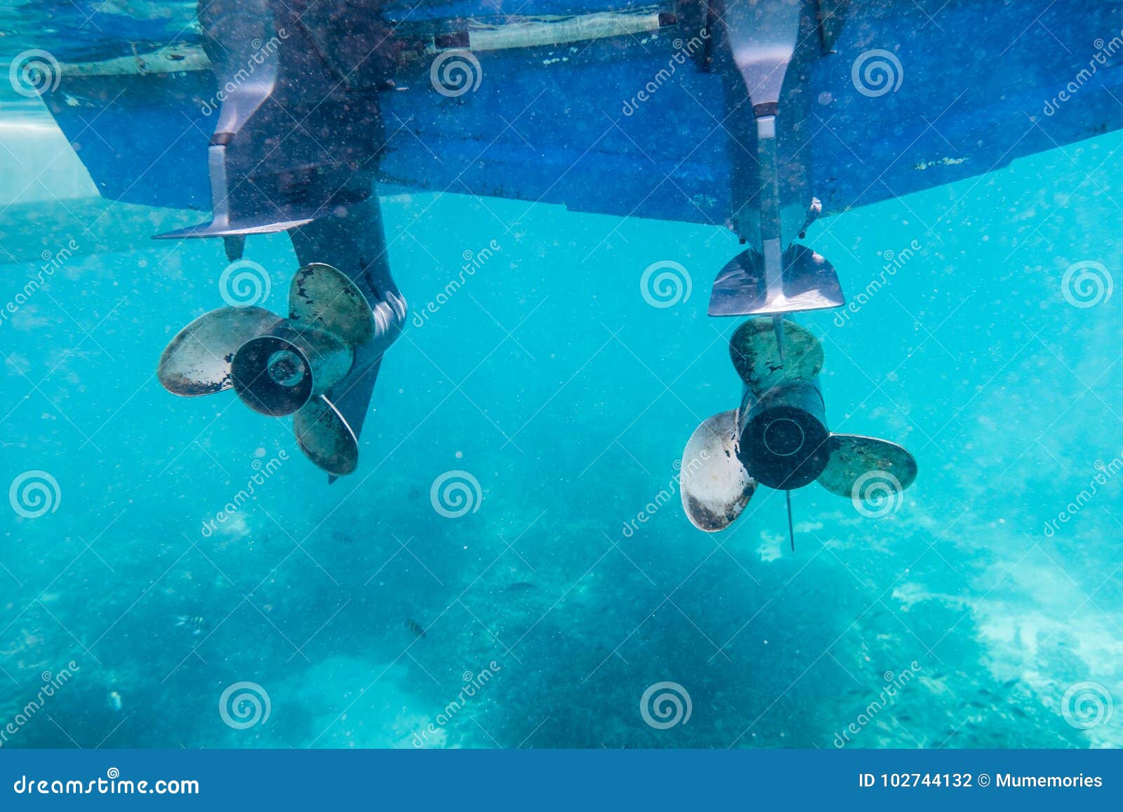 Engine Speedboat Propeller Parked Stock Photo - Image of force ...