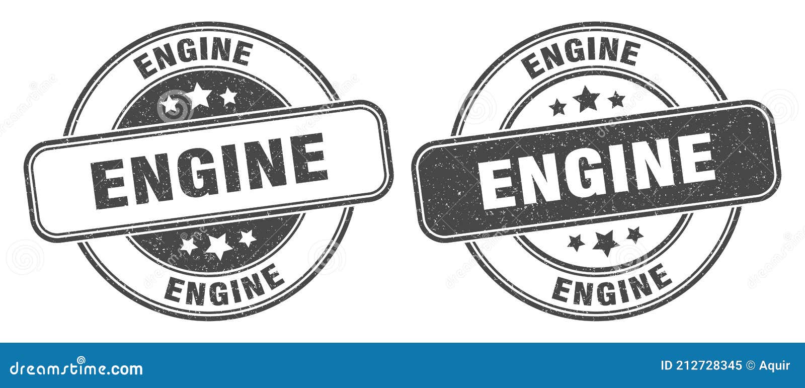 Engine Stamp. Engine Label. Round Grunge Sign Stock Vector ...