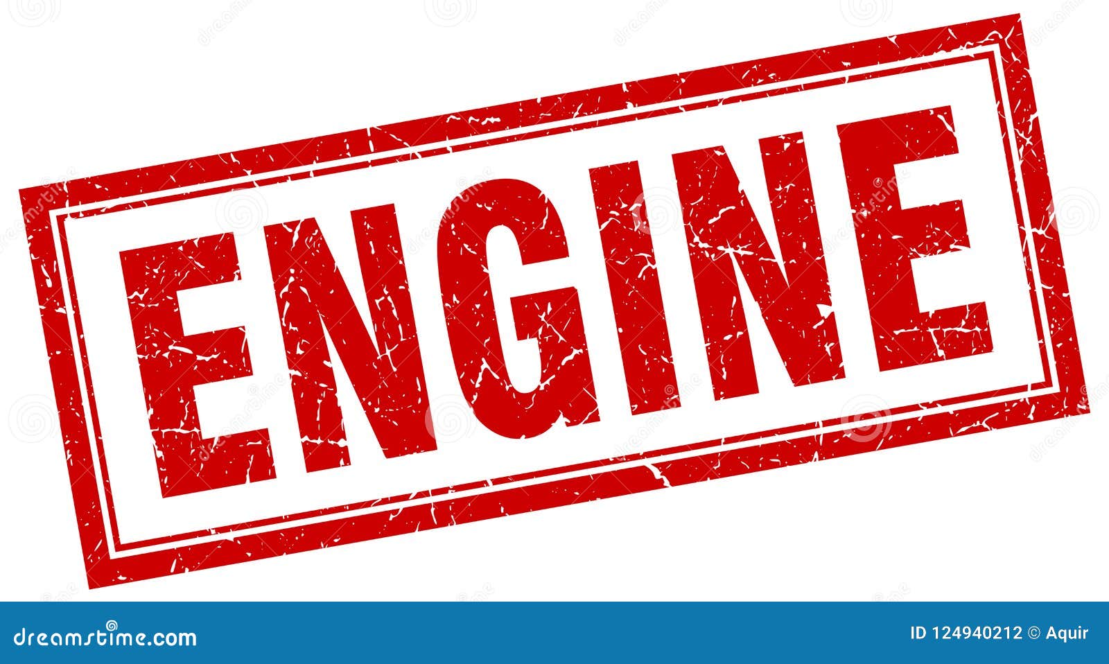 Engine stamp stock vector. Illustration of rubber, scratched - 124940212