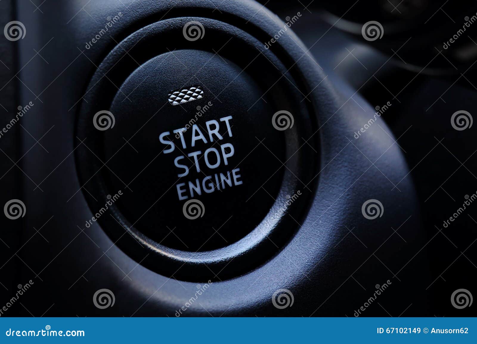 Engine Start Button car stock image. Image of push, switch - 67102149