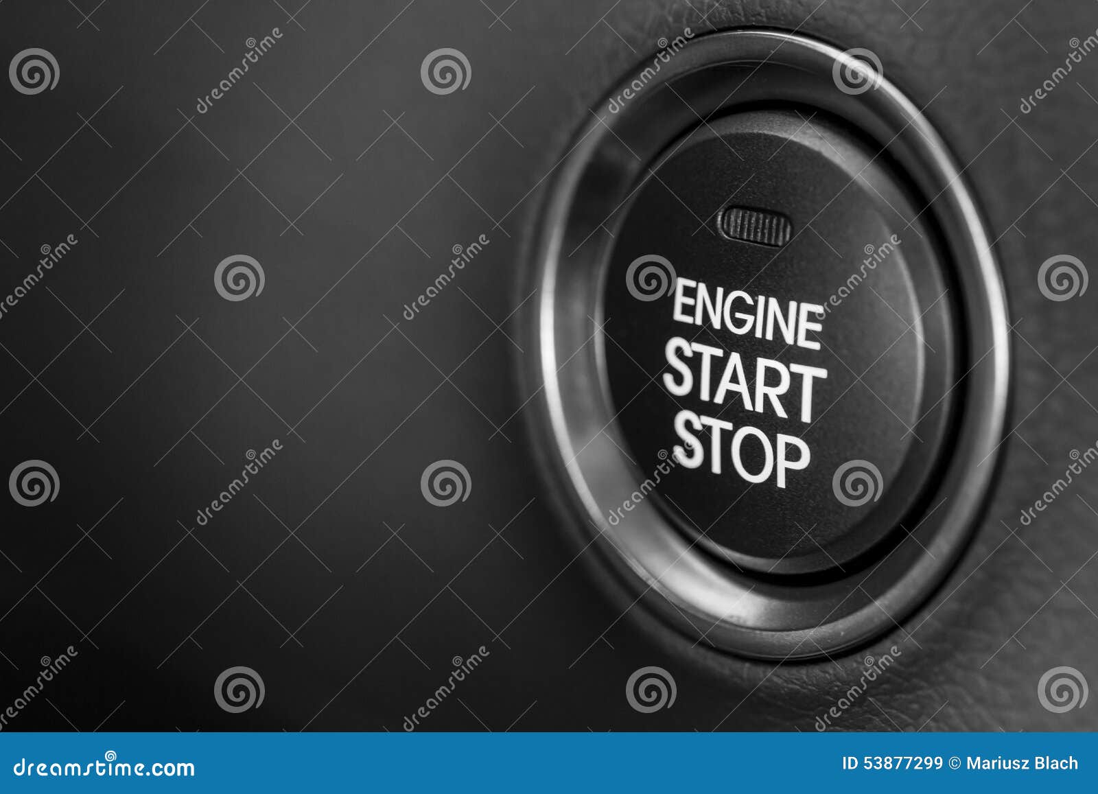 Engine start button stock image. Image of modern, close - 53877299