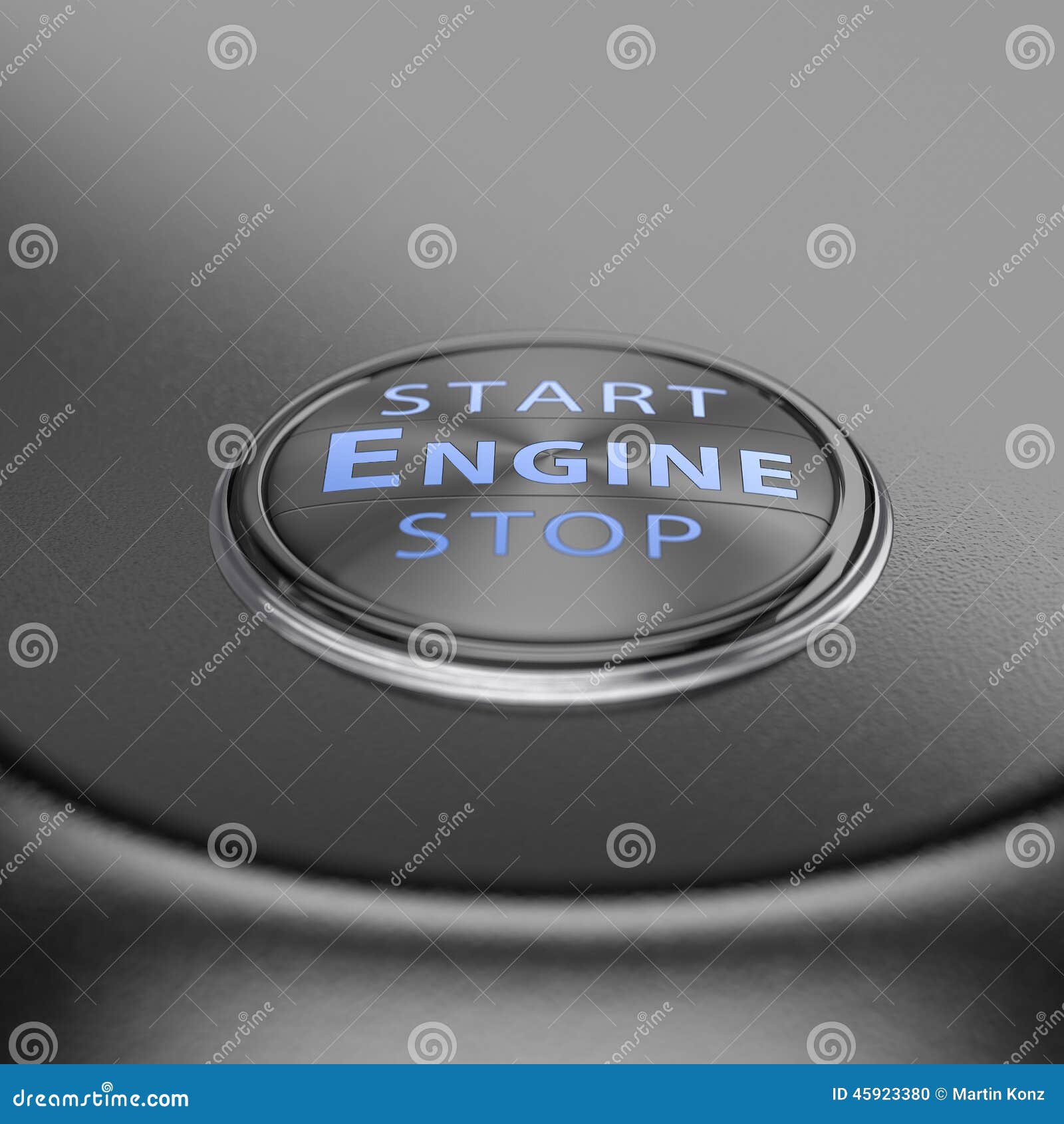 Engine Start button stock illustration. Illustration of technology ...