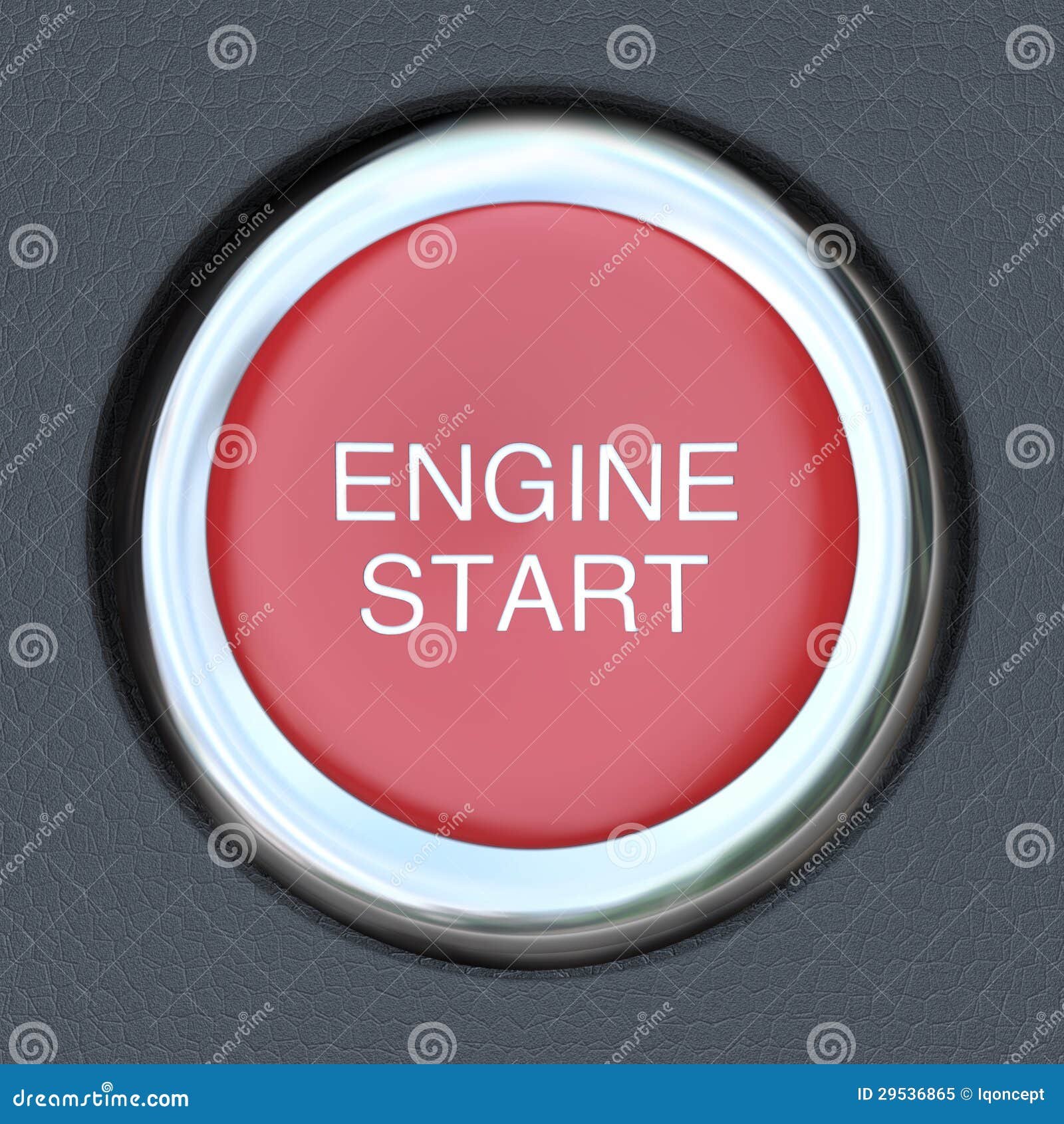 Engine Start - Car Push Button Starter Stock Illustration ...