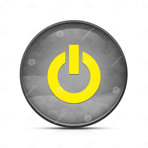 Engine Start Icon on Classy Splash Black Round Button Illustration ...