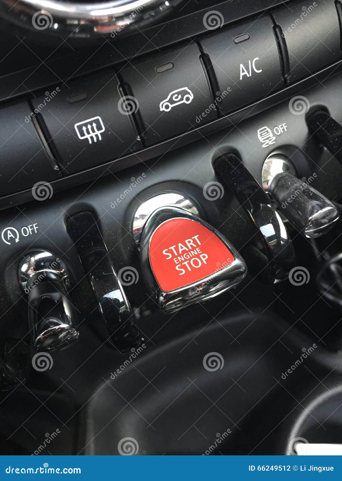 Engine Start and Stop Button Mechanical Stock Photo - Image of ...