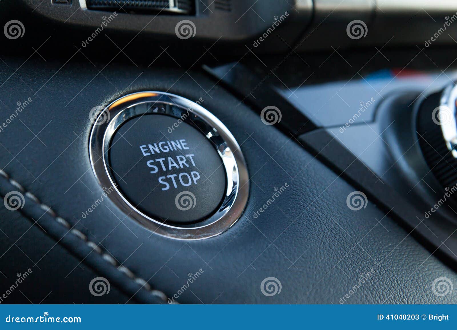 Start Stop Engine Button In Top Model Sedan Royalty-Free Stock ...