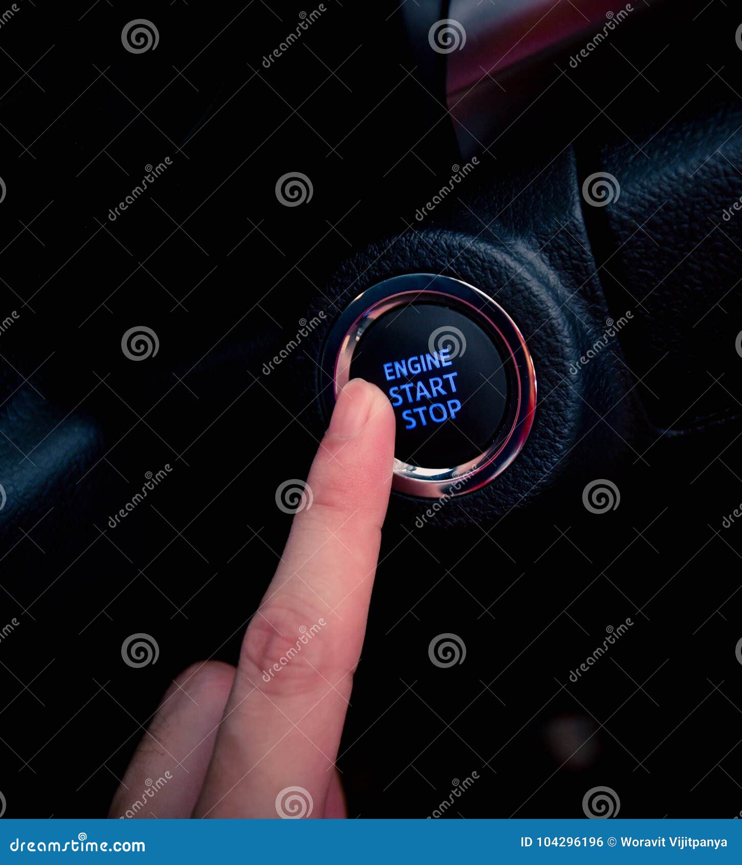 Engine start stop stock photo. Image of luxury, chrome - 104296196