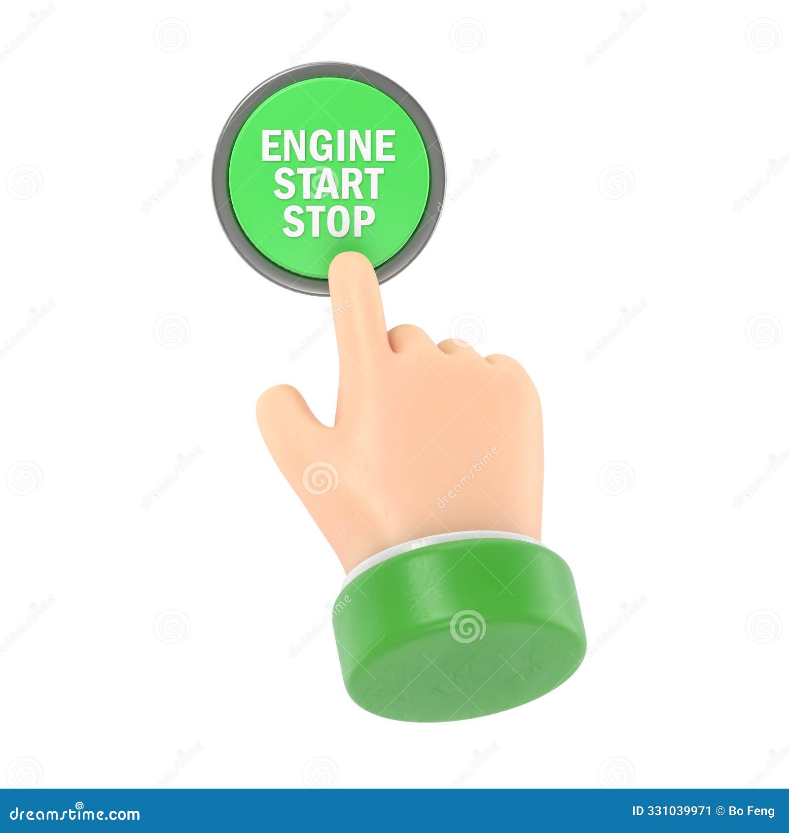 Engine Starting and Stopping System. Engine Start Stock Illustration ...