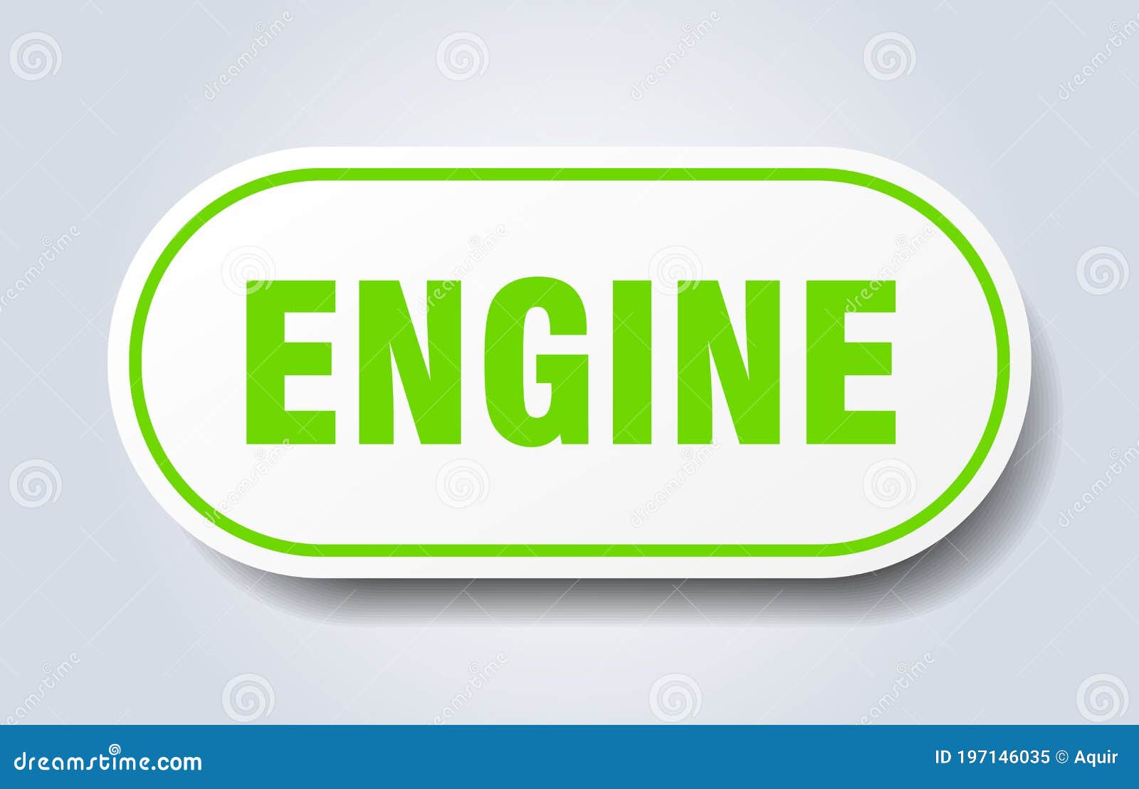 Engine sticker. stock vector. Illustration of template - 197146035